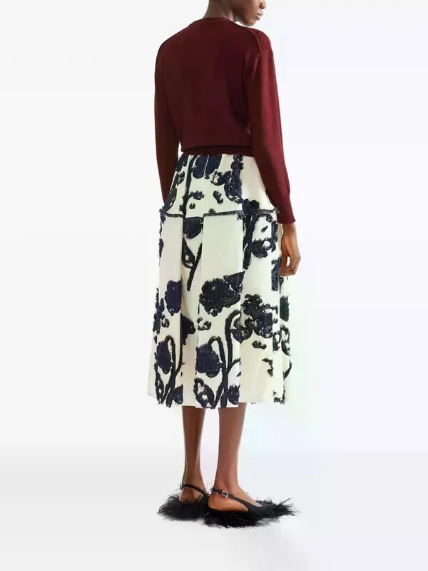 Erdem Embroidered Merino Wool Sweater - Red