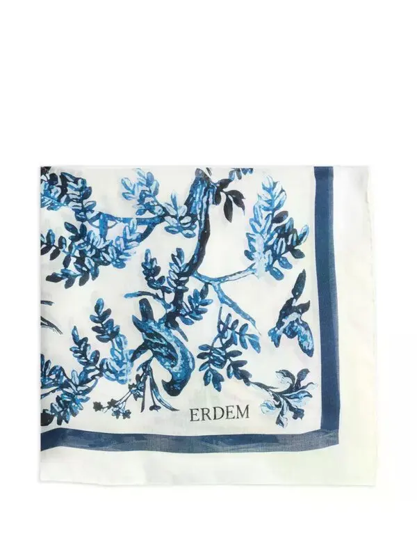 Erdem Tattoo Toile De Jouy Scarf