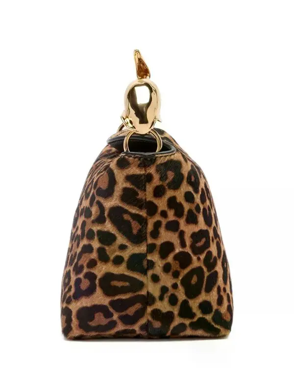 Erdem Mini Bloom Leopard-print Tote Bag - Brown
