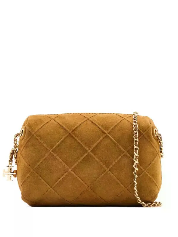 Tory Burch Fleming Suede Crossbody Bag - Brown