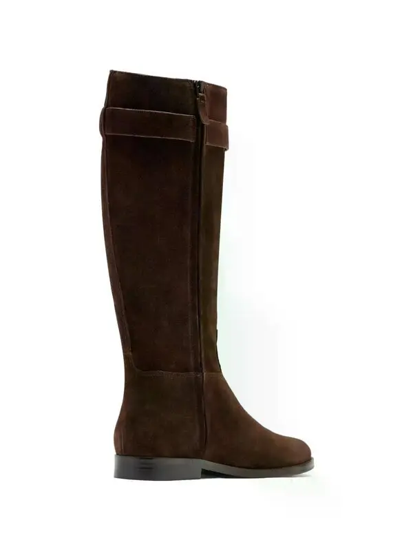 Tory Burch T-lock Suede Knee-high Boots