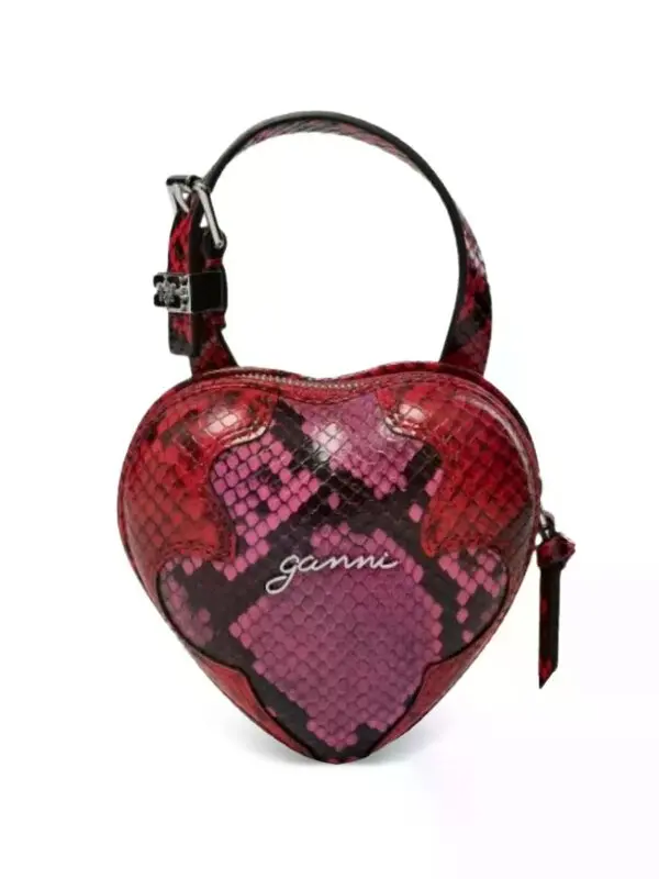 GANNI Nano Heart Clutch Bag