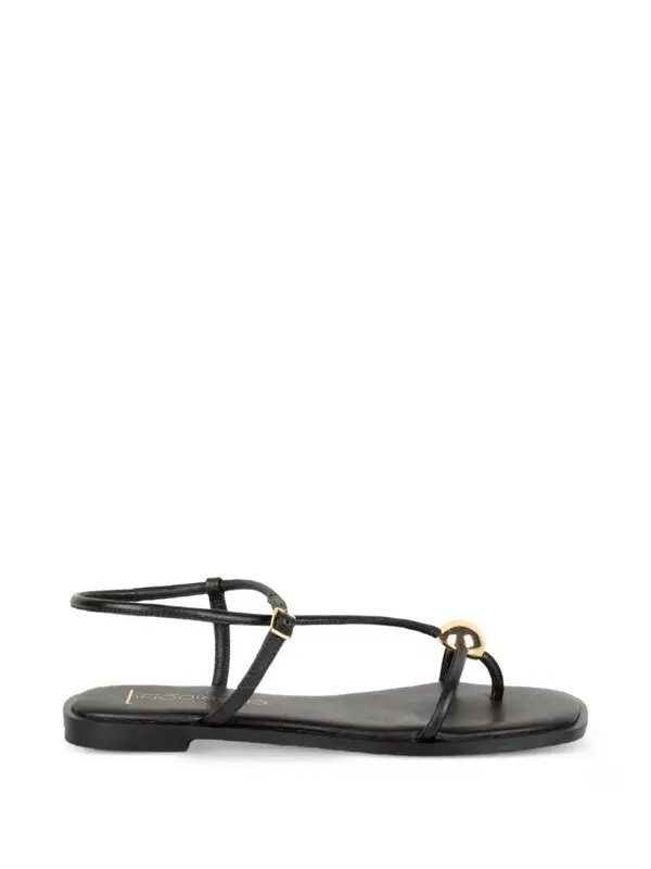 SPAZIO CORRIDONI 1 Orb-embellished Leather Sandals - Black