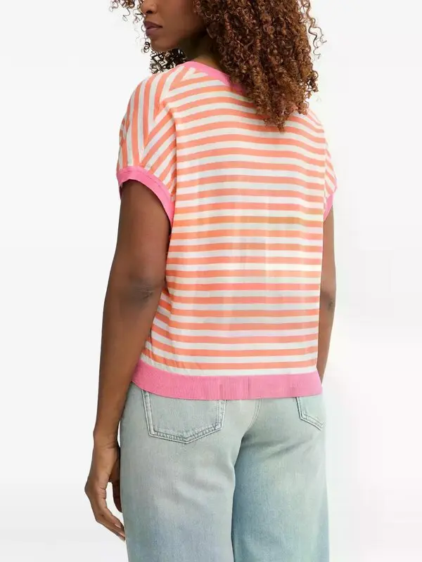 LOLA CASADEMUNT Striped V-neck Sweater