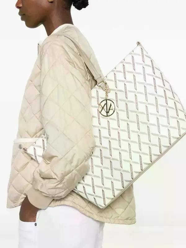 Armani Exchange Logo Print Tote Bag