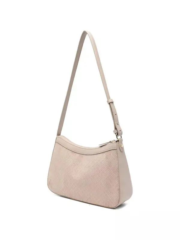 Armani Exchange Logo-debossed Shoulder Bag - Neutrals