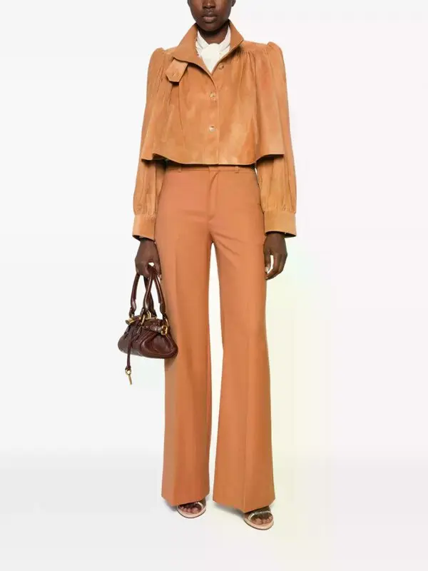 Chloé Pressed-crease Wide-leg Trousers