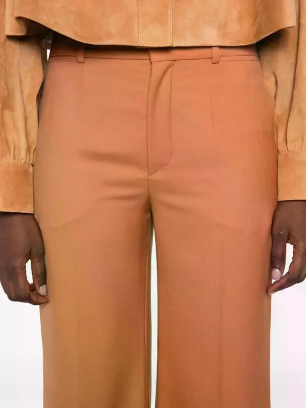 Chloé Pressed-crease Wide-leg Trousers