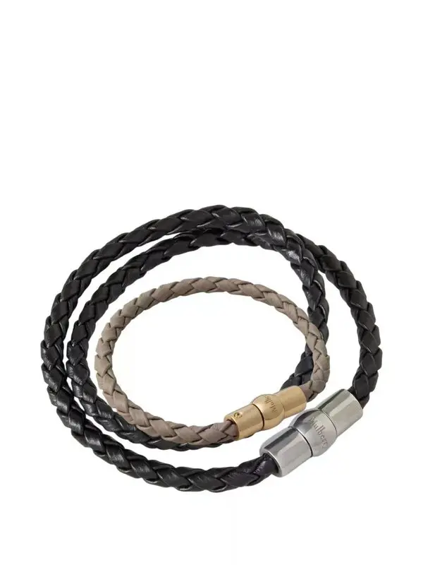 Mulberry Iris Woven Leather Bracelet - Neutrals