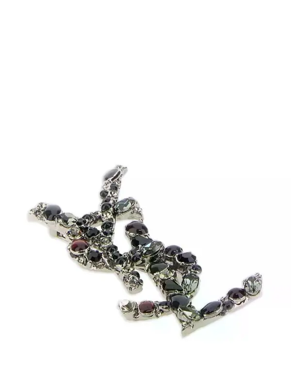 Saint Laurent Cassandre Embellished Brooch