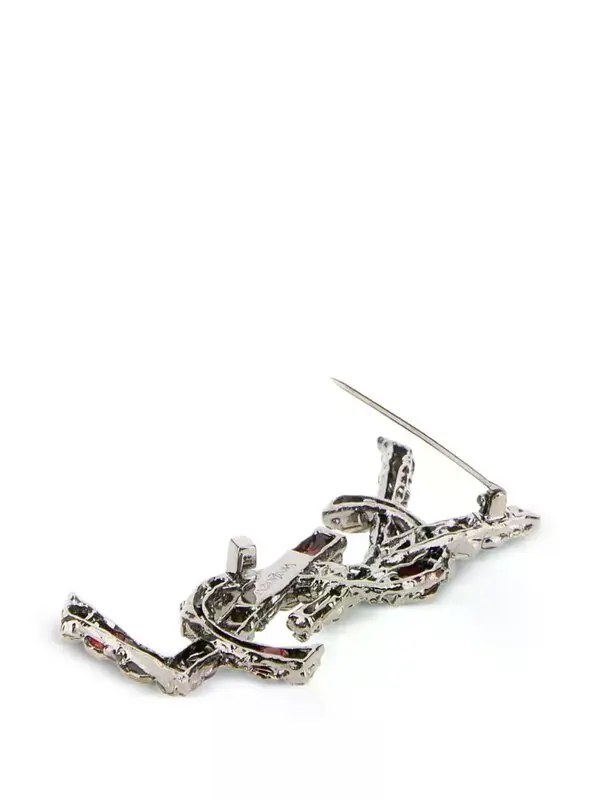 Saint Laurent Cassandre Embellished Brooch