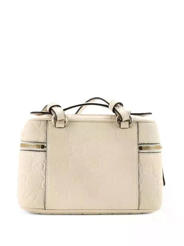 Gucci Gg Embossed Leather Small Shoulder Bag