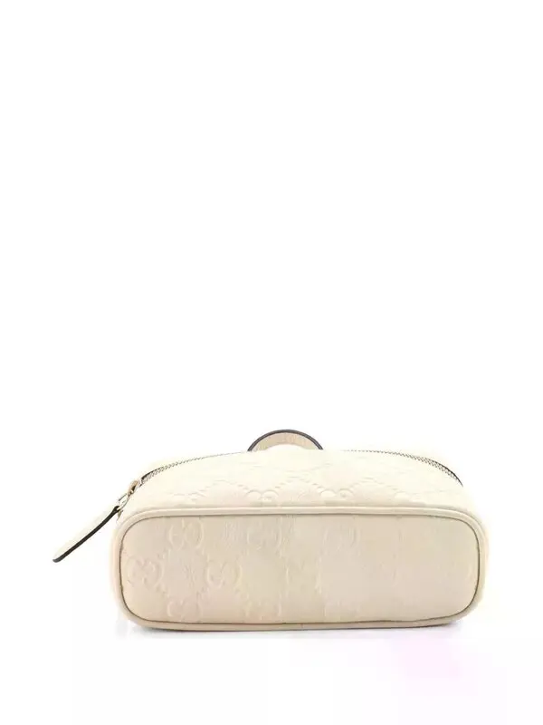 Gucci Gg Embossed Leather Small Shoulder Bag