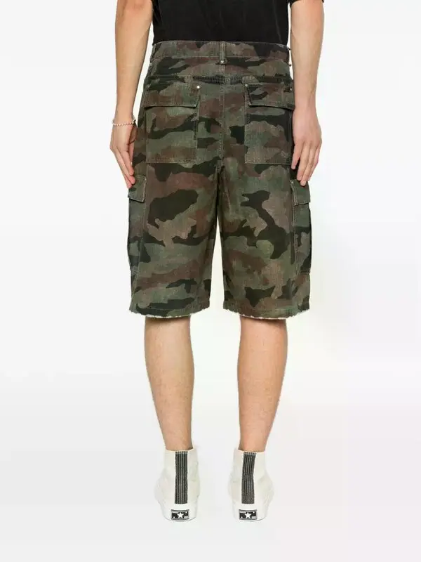REPRESENT Camouflage Print Cargo Shorts