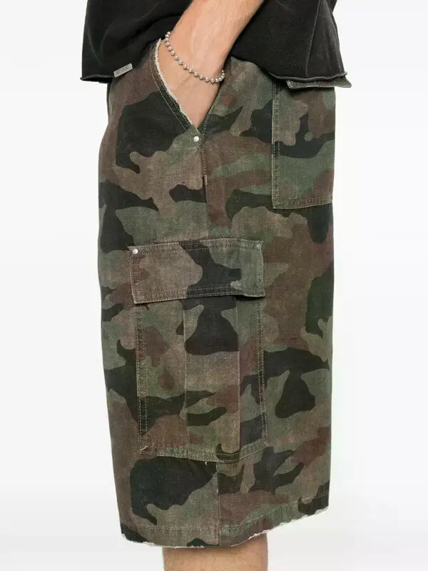 REPRESENT Camouflage Print Cargo Shorts
