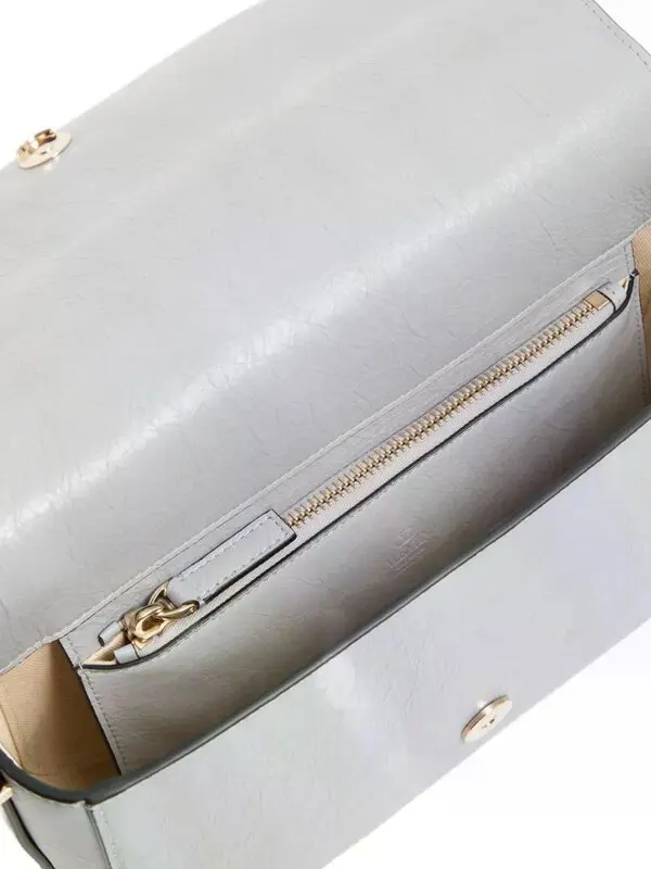 Valentino Garavani Vlogo Walk Nappa Shoulder Bag - Grey