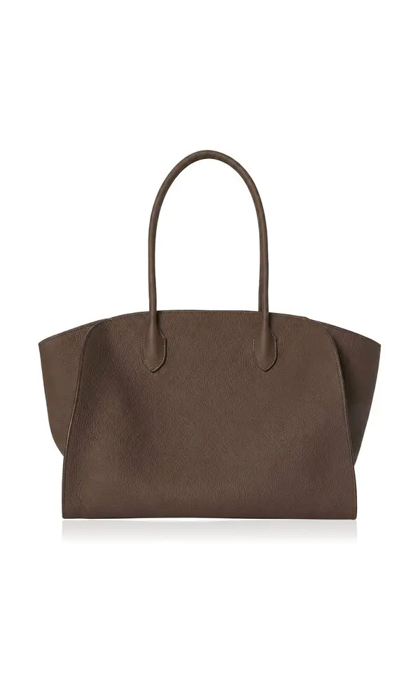 THE ROW Marlo 14 Leather Tote Bag - Olive