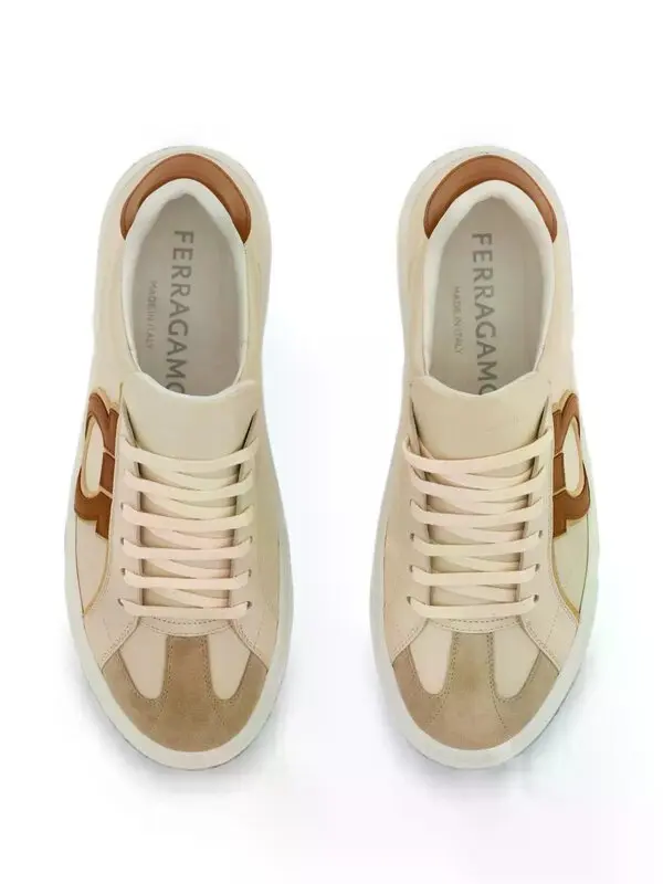 FERRAGAMO Gancini Sneakers - Neutrals