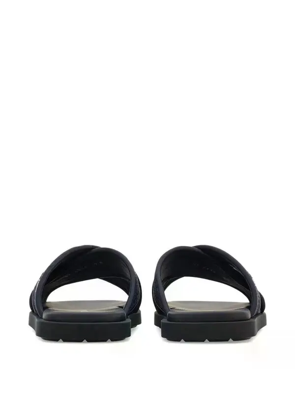 FERRAGAMO Gancini Ornament Raffia Sandals