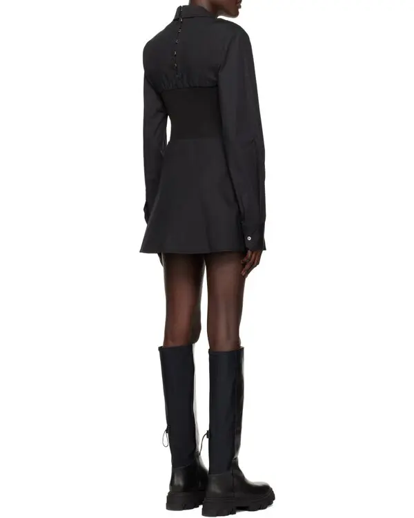 DION LEE Hook Mini Shirt Dress