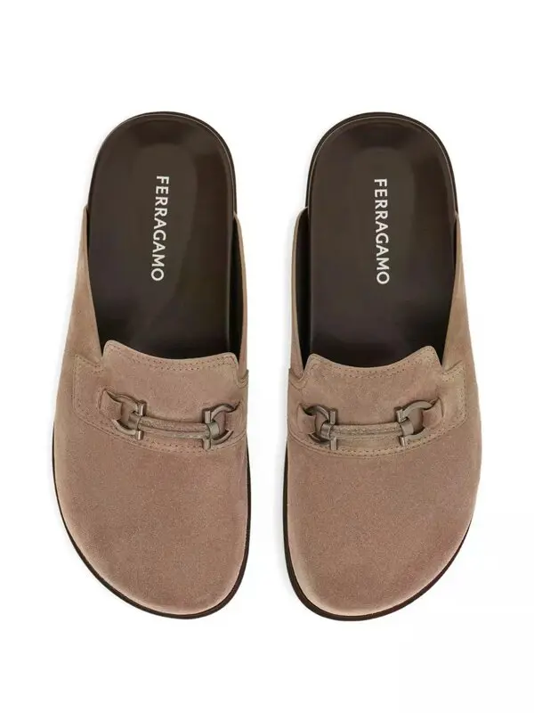 FERRAGAMO Gancini Ornament Mules