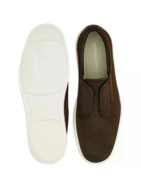 FERRAGAMO Gancini Detail Slip-on Sneakers