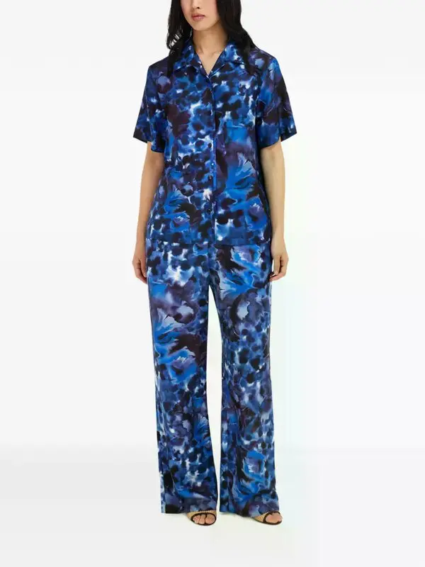 FERRAGAMO Carnation-print Pure Silk Shirt