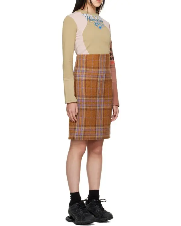 We11Done Checked Mini Dress