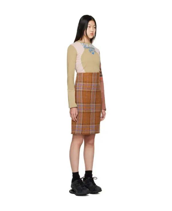 We11Done Checked Mini Dress