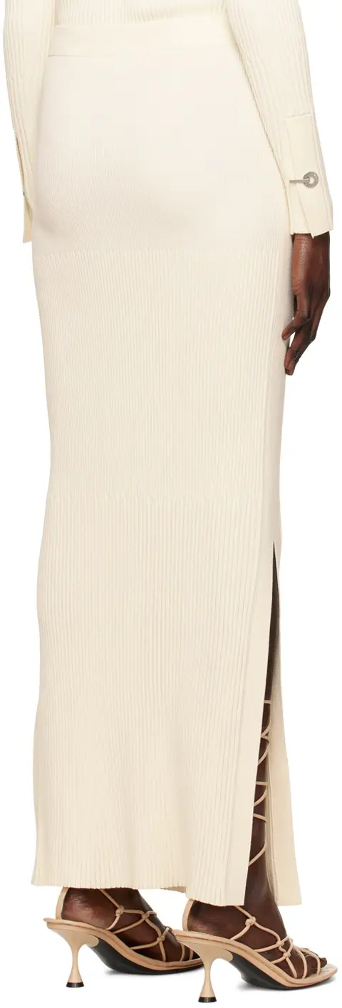 DION LEE Gradient Cropped Ribbed-knit Shirt