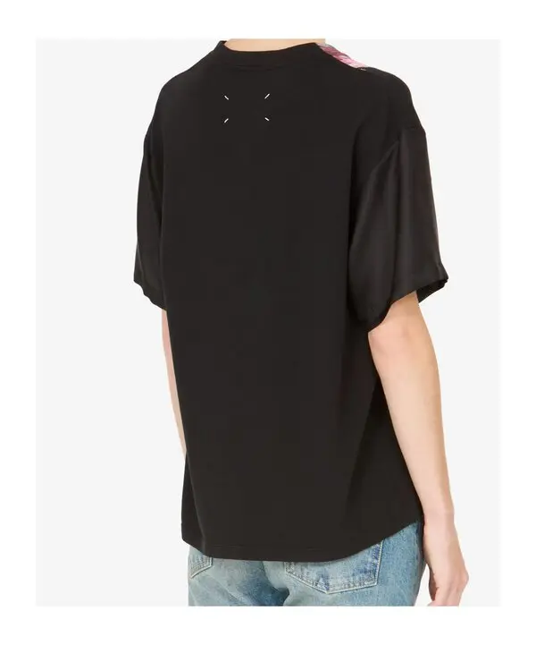 MAISON MARGIELA Floral V-neck T-shirt