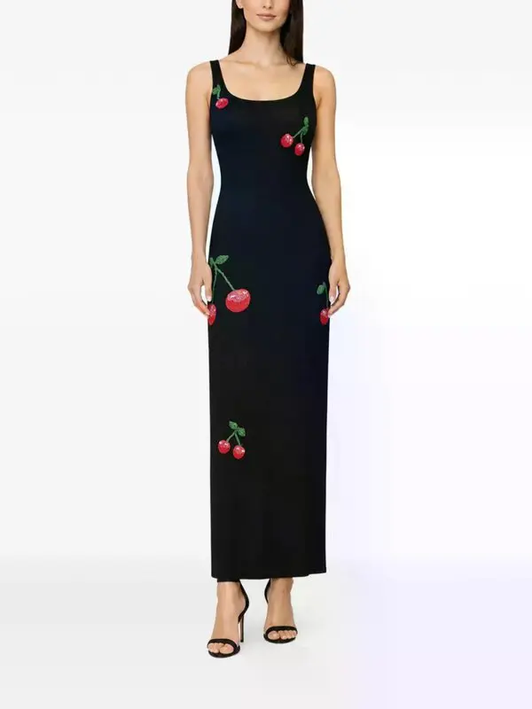 LESLIE AMON Cerise Maxi Dress