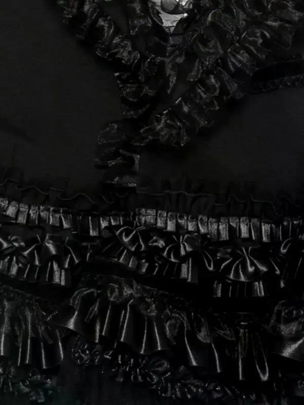 Noir Kei Ninomiya Ruffled Tulle Trim Jacket
