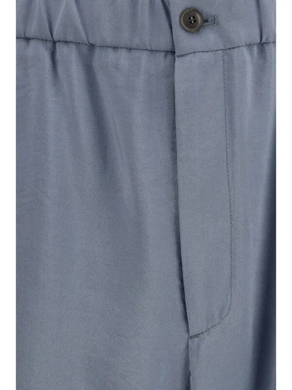 Giorgio Armani Elasticated Wide-leg Trousers