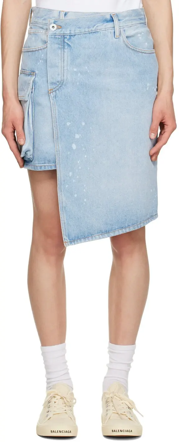 Off-White Painted Pocket Skirt