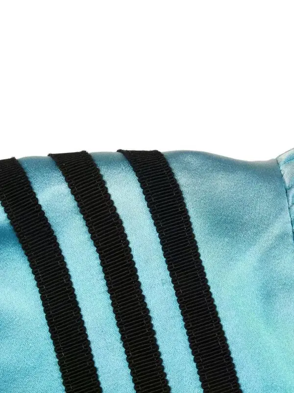 Gucci X Adidas Bow-tie Blouse With Ruffle Trim