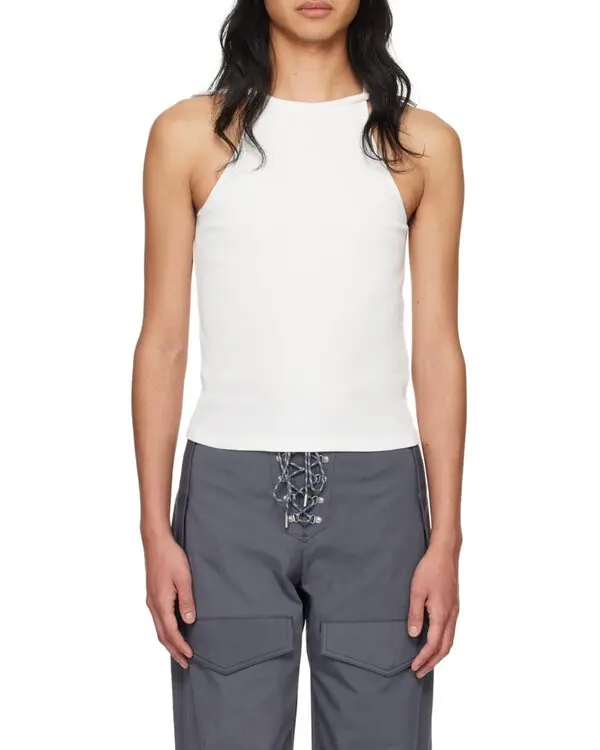 DION LEE Sleeveless Vest With Lace Up Detail
