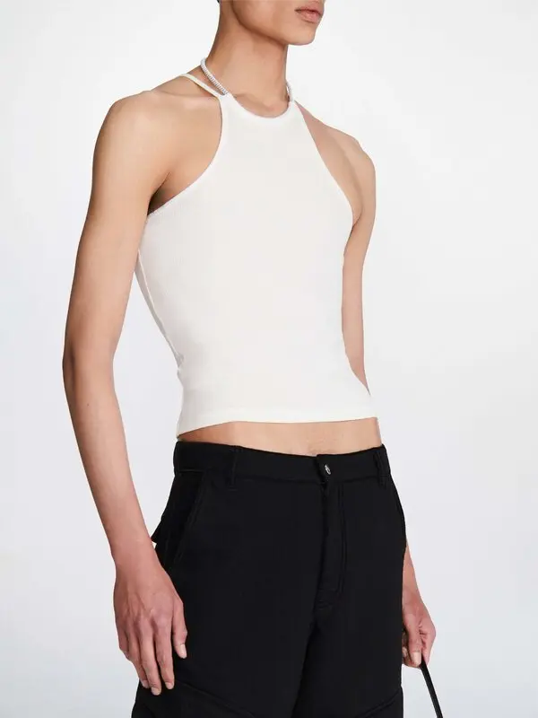 DION LEE Sleeveless Vest With Lace Up Detail