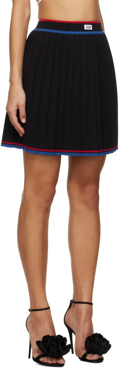 Gcds Pleated Knit Skirt