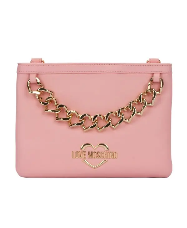 Moschino Logo Lettering Crossbody Bag - Pink