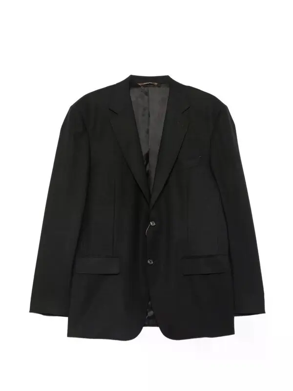 Canali Single-breasted Notched-lapels Blazer - Black