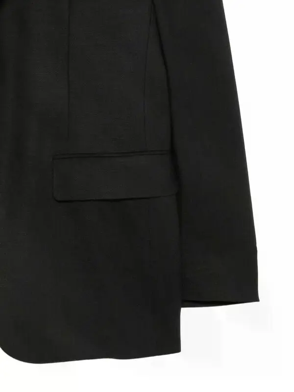Canali Single-breasted Notched-lapels Blazer - Black