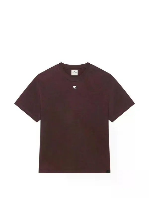 COURREGES Logo-patch Oversized T-shirt