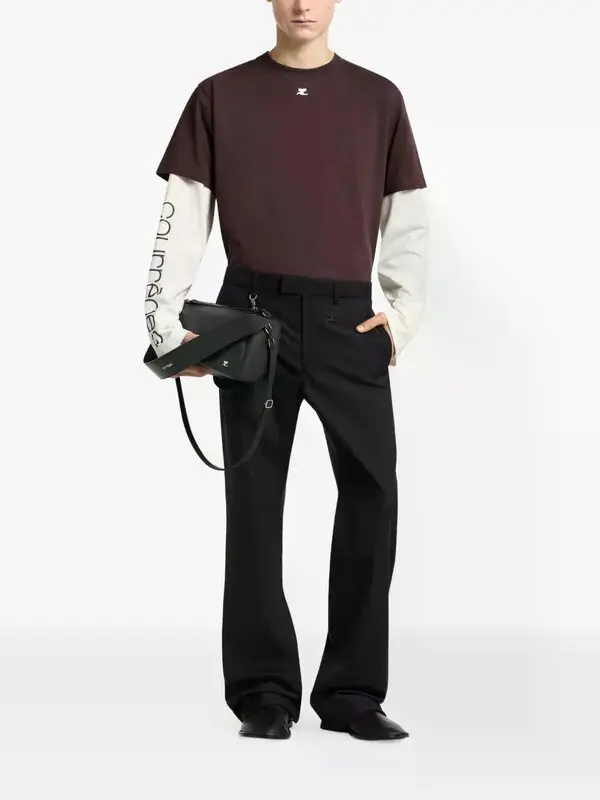 COURREGES Logo-patch Oversized T-shirt
