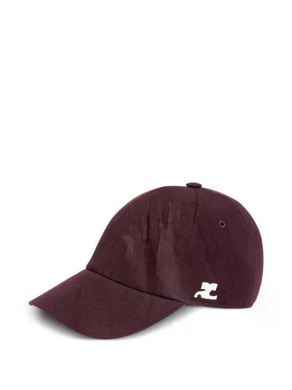 COURREGES Cotton Logo Patch Cap