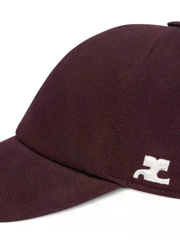 COURREGES Cotton Logo Patch Cap