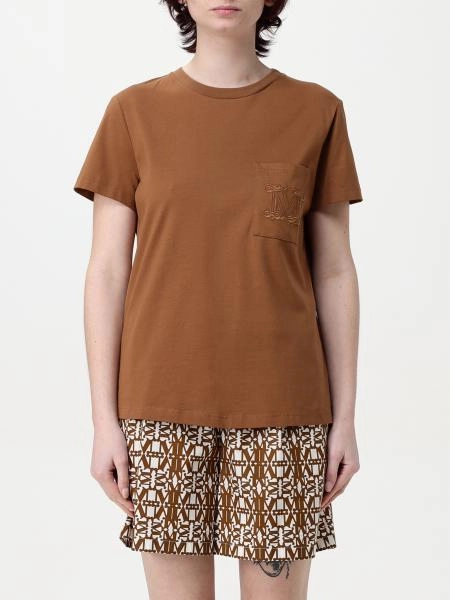 Max Mara Logo Embroidered Crewneck T-shirt - No
