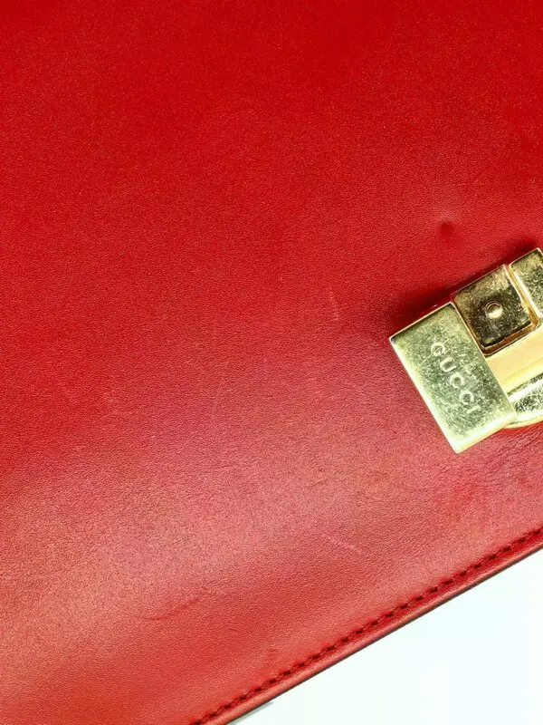 Gucci Sylvie Leather Small Shoulder Bag - Red
