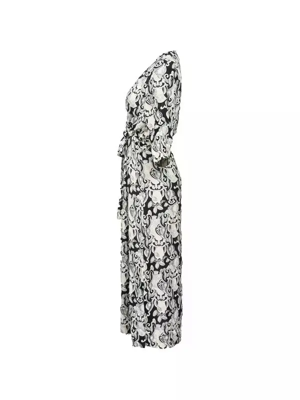 See By Chloé Printed Pleated Maxi Dress