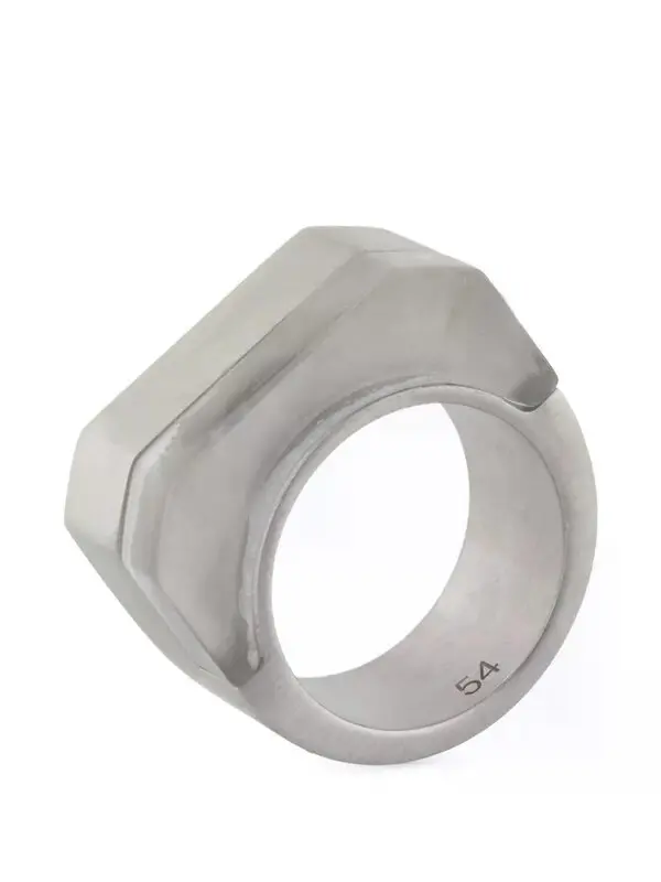 Rick Owens Crystal Embellished Brass Ring